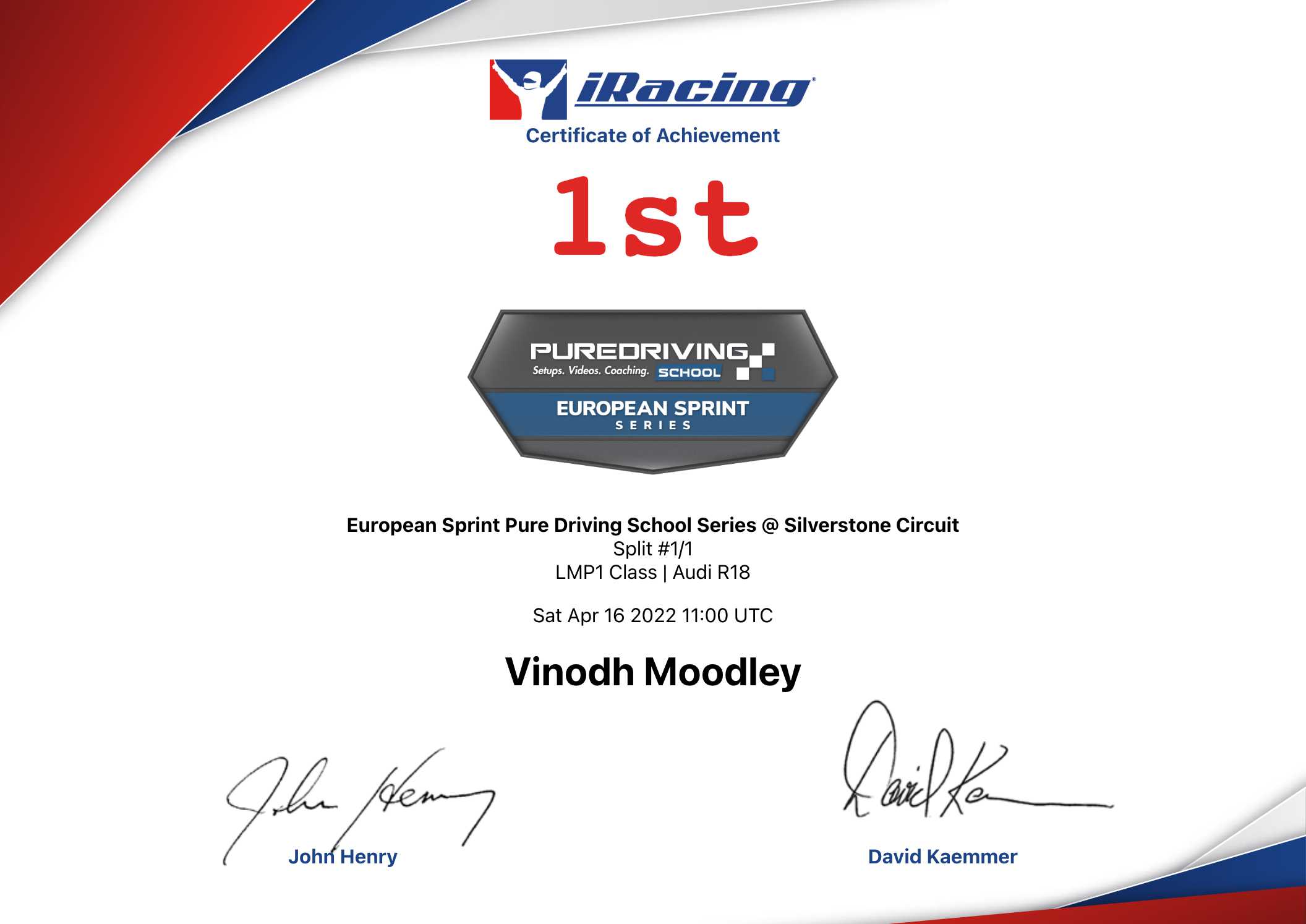 A new way to get better iRacing results certificates