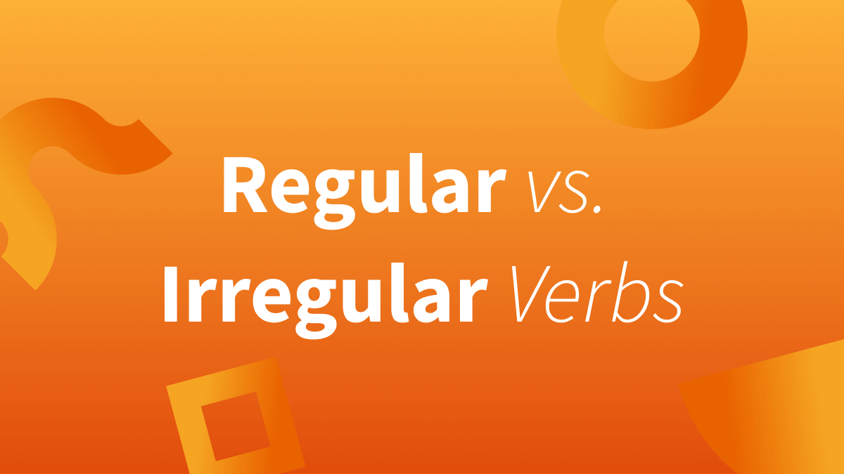 Regular And Irregular Verbs Lucox cl