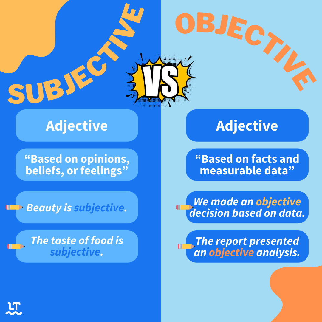 Understand The Difference Between Objective And Subjective