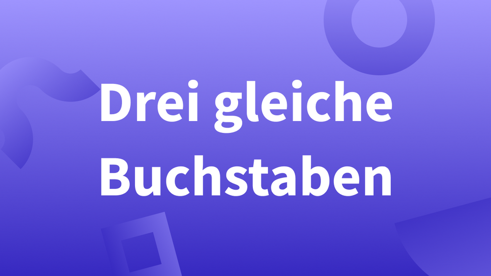 Drei gleiche Buchstaben hintereinander: Bindestrich?