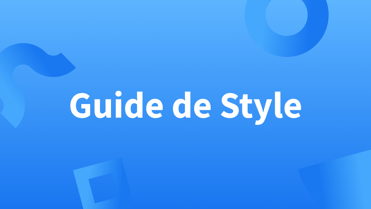Guide de Style | Blog Insights
