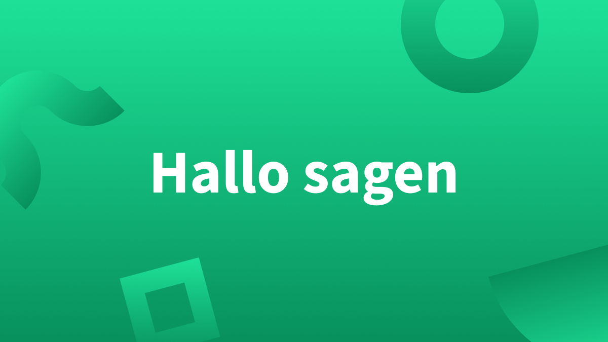 Hallo (+ Synonyme) sagen: Klein oder groß?