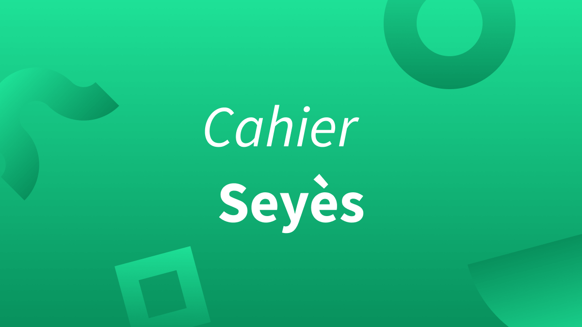 Cahier seyes – définition