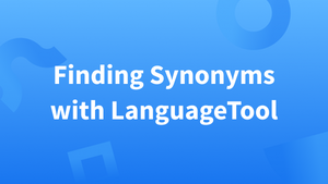Finding Synonyms with LanguageTool