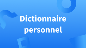 Dictionnaire personnel LanguageTool