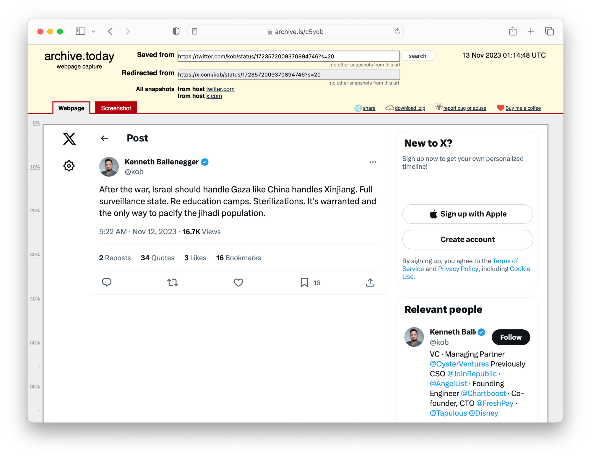 Kenneth Ballenegger, a Managing Partner of Oyster Ventures prefers a ...