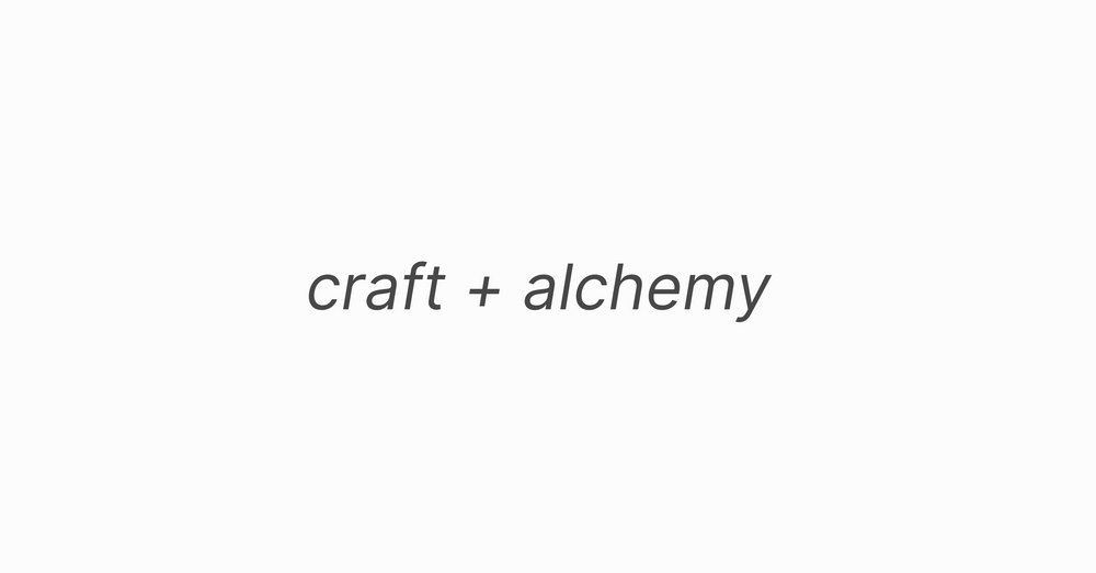 Christopher Chae - craft + alchemy