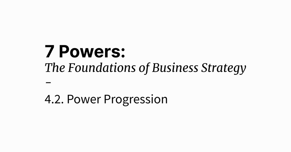 Power Progression: 전략은 타이밍이 전부다.