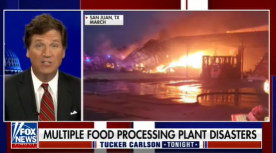 Food Processing Facilities Burning Down • Part of the food shortage Agenda