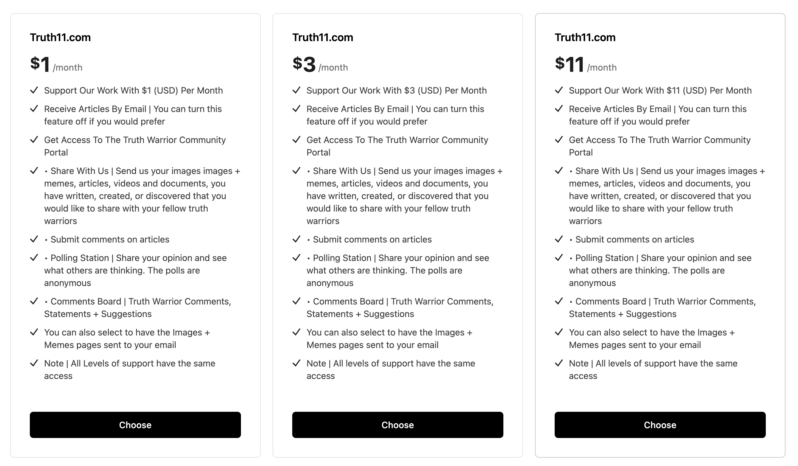 We Are Bringing Back The $1 Subscription Level By Request