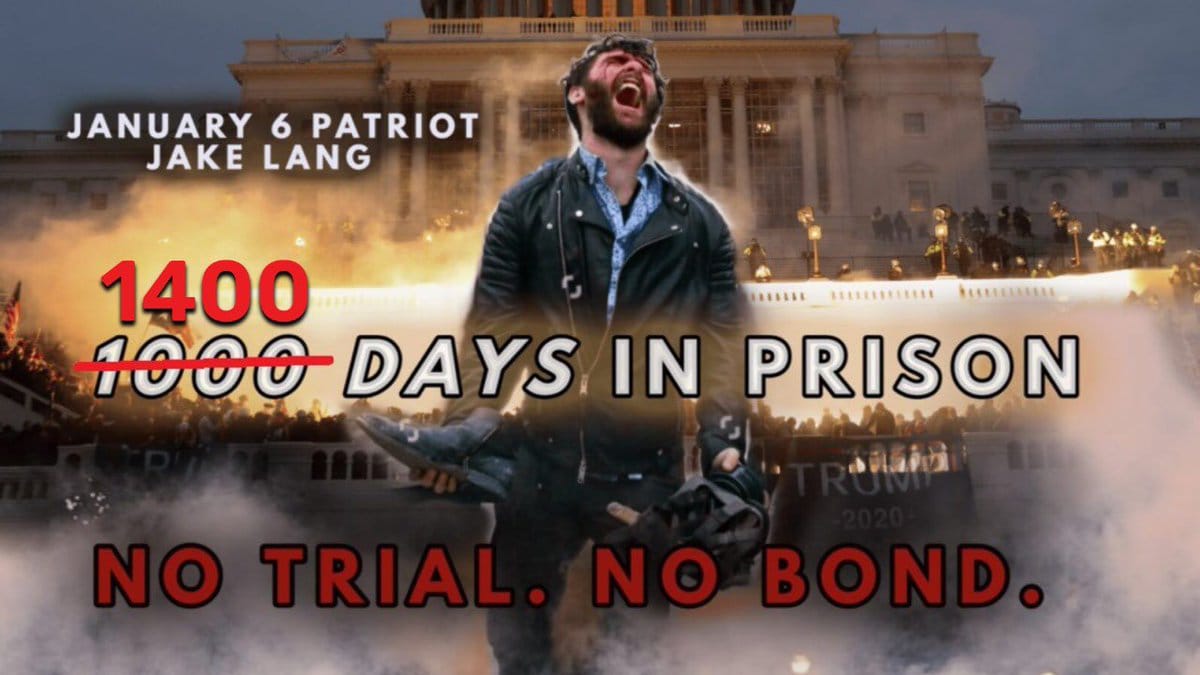 1400 Days In Prison | No Trial | No Bond | J6 Political Prisoner Jake Lang