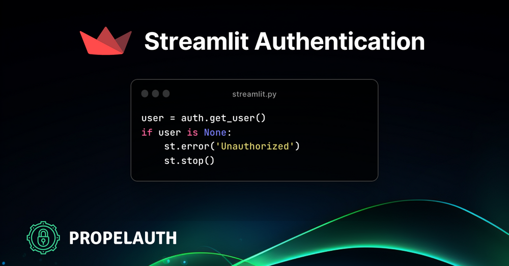 Streamlit Authentication | PropelAuth Blog